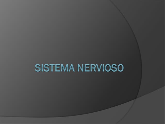 SISTEMA NERVIOSO..pptx.................. | PPTX