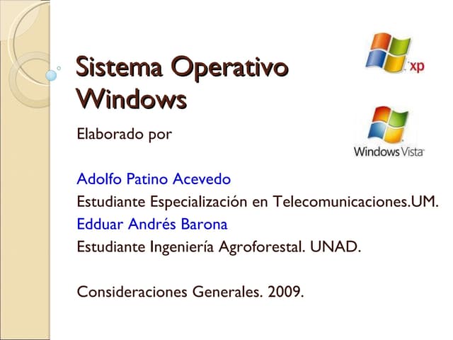 Windows operating system presentation | PPTX