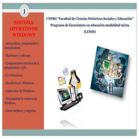 Sistema operativo windows | PPTX | Operating Systems | Computer Software and Applications