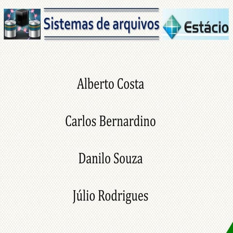 Material sobre sistemas de arquivos do Windows,como é a organização e o ...