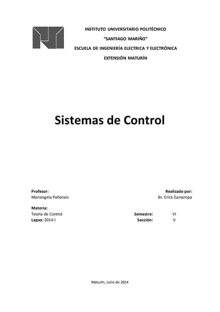 Clase 3 - Esquemas de Control | PPT