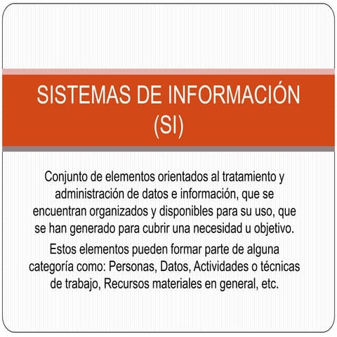 Sistemas de información diapositivas | PPTX