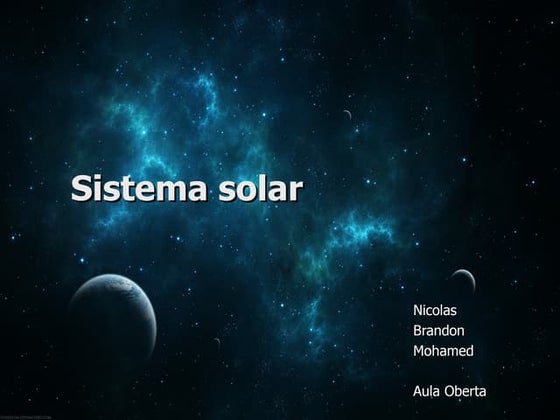 El sistema solar | PPT