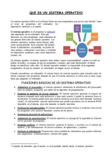 Clasificación de los sistemas operativos por sus servicios | PDF