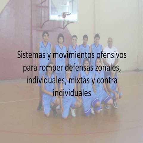 Sistemas y movimientos ofensivos para romper defensas zonales en el ...