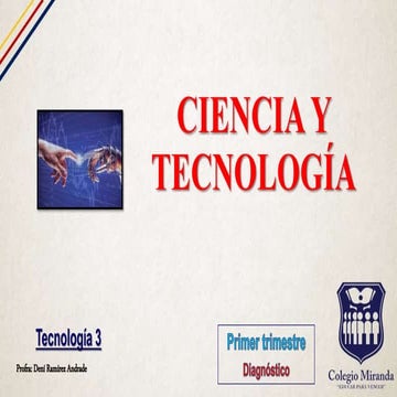Ciencias y tecnología c1. t1. | PPTX