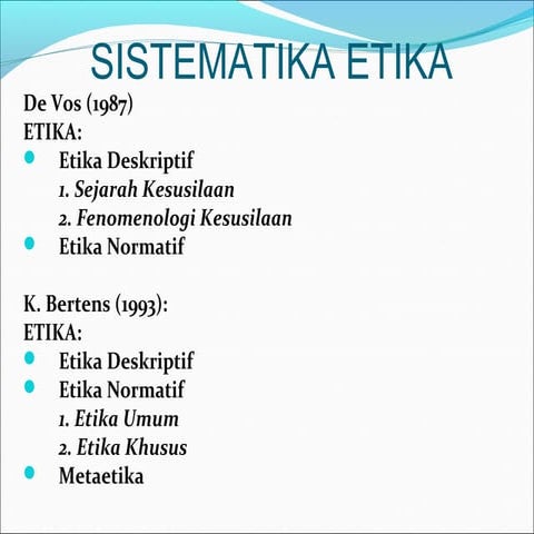 Sistematika etika | PPT