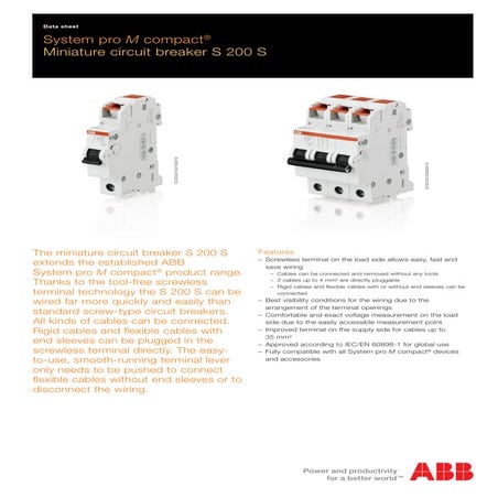 Sistem breaker pro abb | PDF