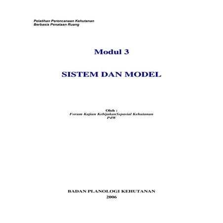 Sistem dan model | PDF