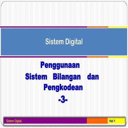 Sistem_Digital_-_3 di Komunikasi data dan Informatika | PPT