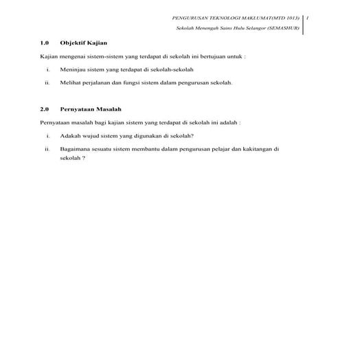 Sistem di semashur | DOC