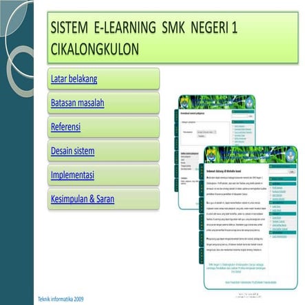 Sistem e learning | PPTX