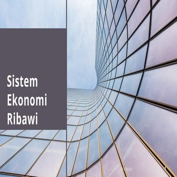 SISTEM EKONOMI RIBAWI DAN CONTOH MUAMALAHNYA | PPTX