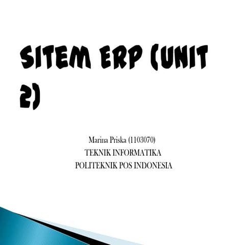 Sistem erp | PPT