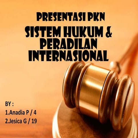Sistem Hukum Internasional | PPT