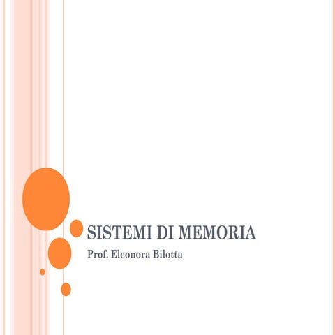 Sistemi di memoria | PPT | Free Download