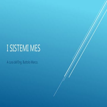 Sistemi mes | PPT