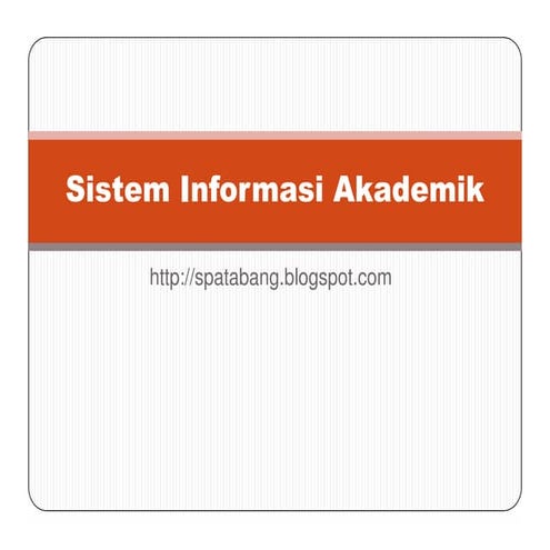 Sistem informasi akademik | PDF