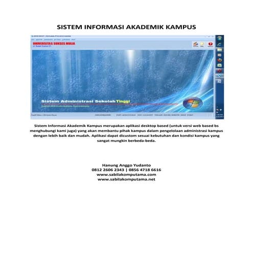 Sistem Informasi Akademik Kampus | 0812 2606 2343 | PDF