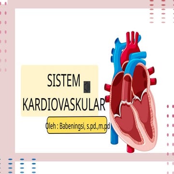 Sistem kardiovaskuler | PPTX