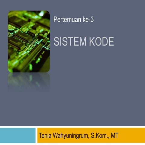 Sistem kode | PPTX