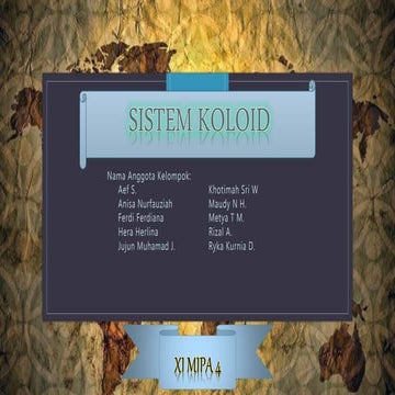 Sistem koloid | PPT