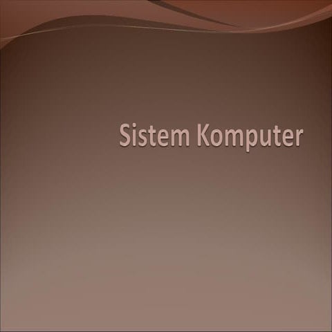 Sistem komputer | PPT