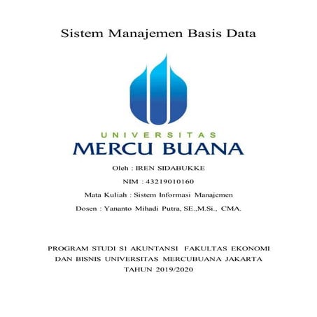 Sistem manajemen basis data | PDF