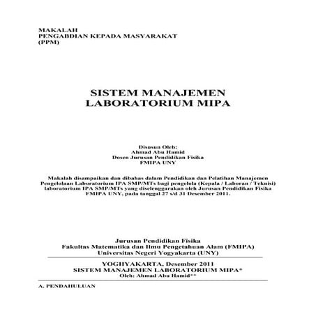 PENGELOLAAN IPA 1 DAN 2 | PDF