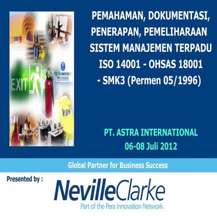 Sistem Manajemen Terpadu ISO 14001 - OHSAS 18001 - SMK3 (Permen 051996).pdf