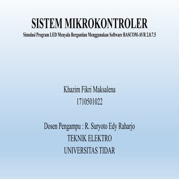 Sistem mikrokontroler | PPT
