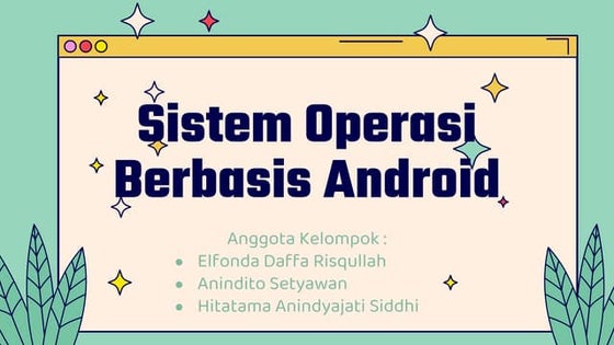 Pemrograman Bergerak (Android) | PPT