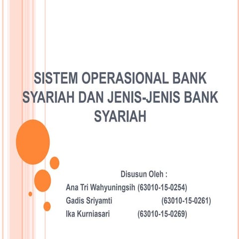 Sistem operasional bank syariah.ppt
