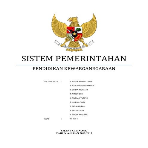 Makalah Sistem Pemerintahan | DOCX