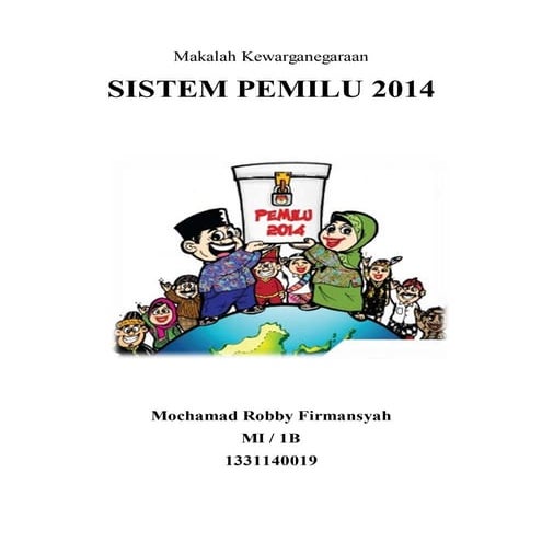 Sistem Pemilu 2014 | DOC