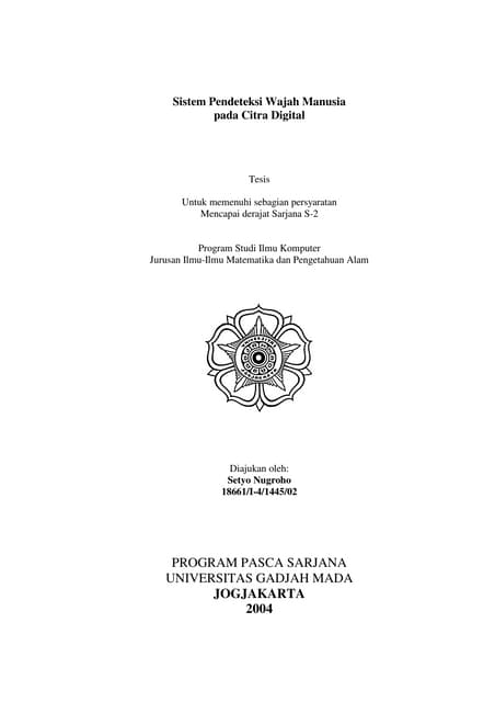 Sistem pendeteksi wajah | PDF Sistem pendeteksi wajah | PDF
