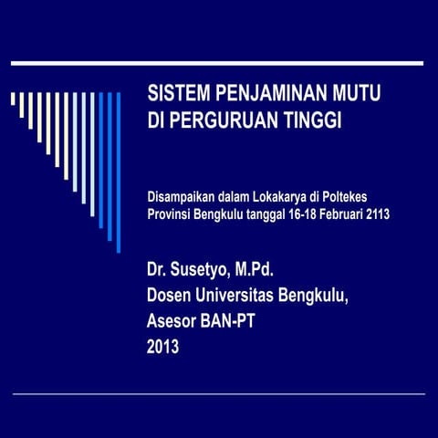 Sistem penjaminan mutu | PPT