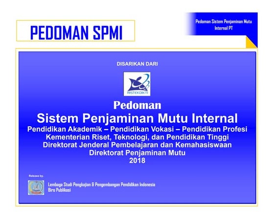 Panduan pelaksanaan Spmp dan spmi | PPT