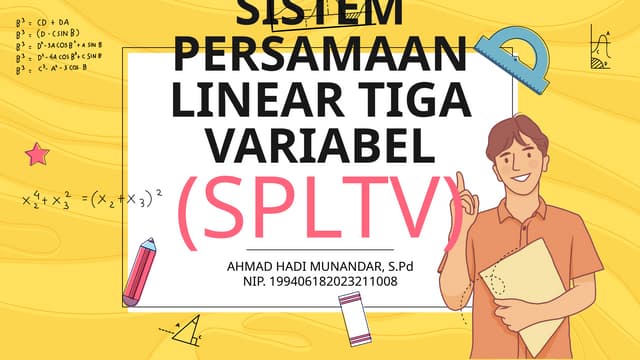 MATEMATIKA KELAS 10 Sistem persamaan linear tiga variabel.pptx