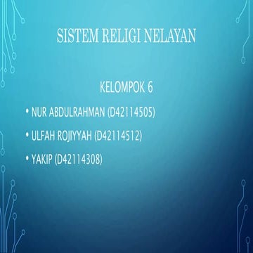 Sistem religi nelayan | PPTX