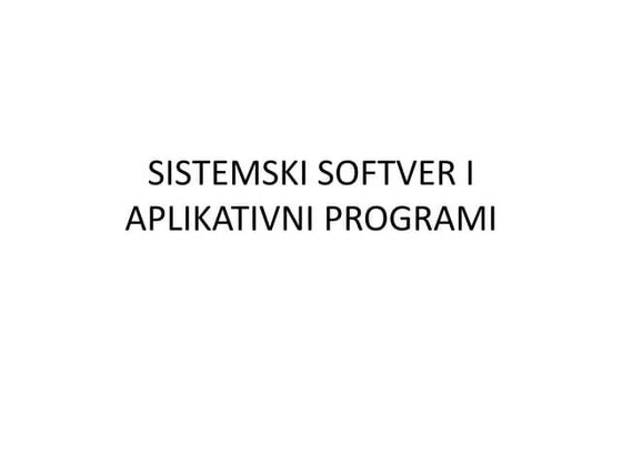 3. Uvod u informatiku - Podatak i informacija. Računarstvo i ...