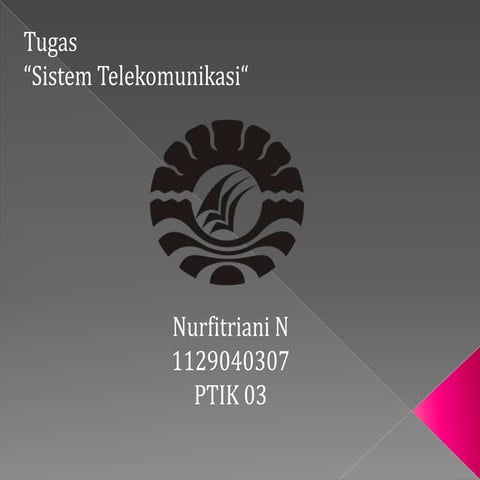 Sistem telekomunikasi | PPT