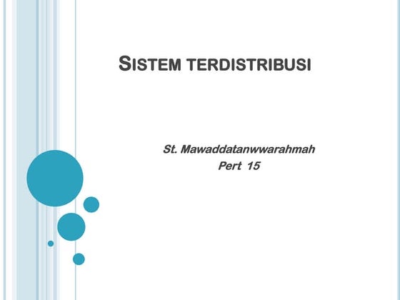 Sistem terdistribusi (dha2) | PPTX