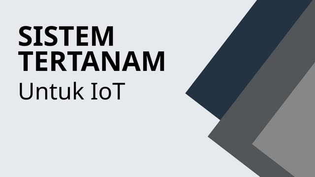 Training skema pico IOT Pico Sakelar Otomatis | PPTX