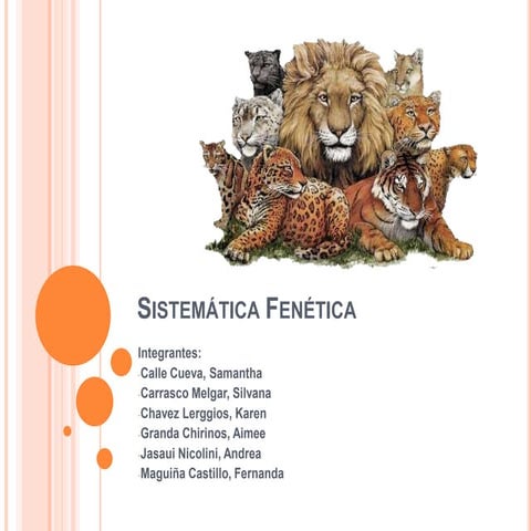 Sistemtica fenética | PPTX