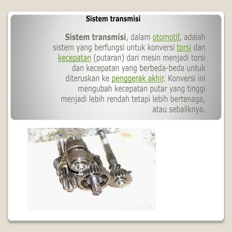PowerPoint Sistem Transmisi | PPTX