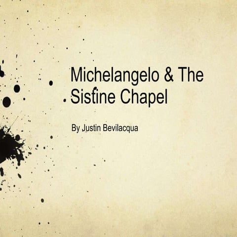 Michelangelo & The Sistine chapel | PPTX