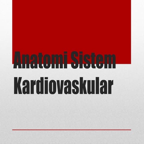 sist kardiovaskuler. jantung pembuluh darah | PPTX