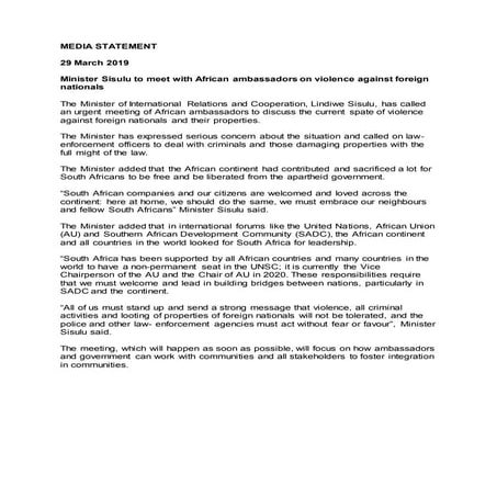 Media Statement | DOCX