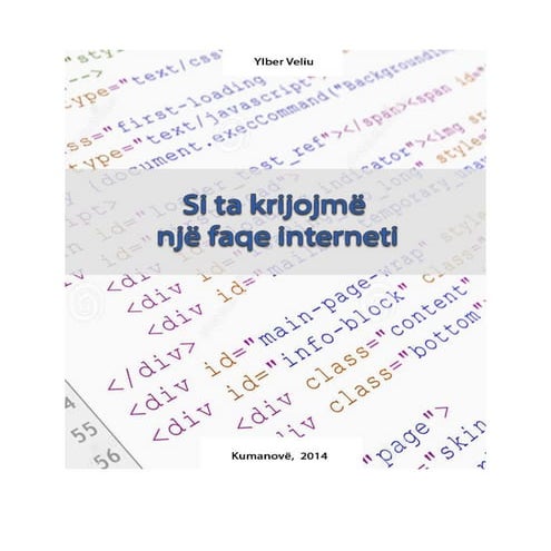 "Si ta krijojmë një faqe interneti" - Nga 0 (zerro) deri në produkt ...
